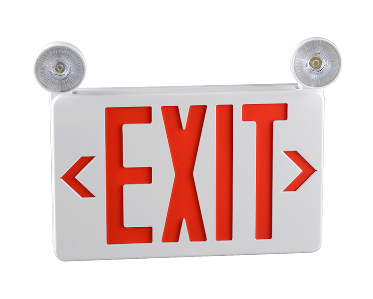 New Slim Red Letters Emergency Exit Sign with LED Heads - China Loong ...